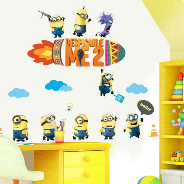 Despicable ME2 Wall Sticker (AY9147) 60*90, Babies & Kids, Baby Nursery ...
