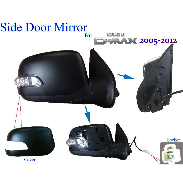 ISUZU D-MAX Side Mirror LH or RH, Auto Accessories on Carousell