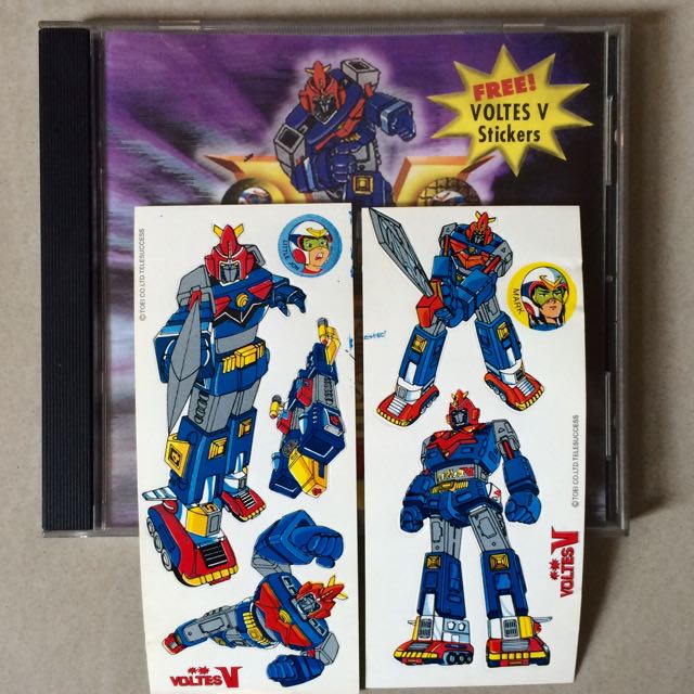 Original VOLTES V Soundtrack CD Stickers Inside, Hobbies & Toys, Music ...