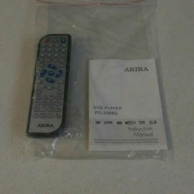 Remote Control For Akira DVD Player, TV & Home Appliances, TV ...