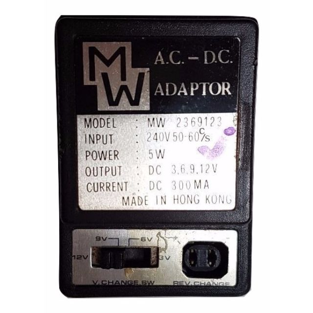 Adaptor Electronic 3/6/9/12V 300mA (Without head, exposed leads), TV ...