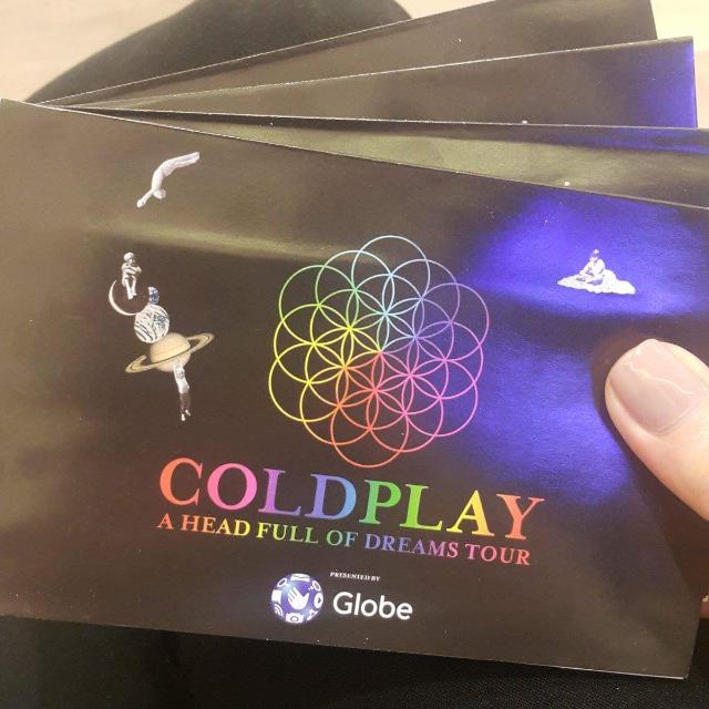 AHFOD Coldplay Tickets, Tickets & Vouchers, Event Tickets on Carousell