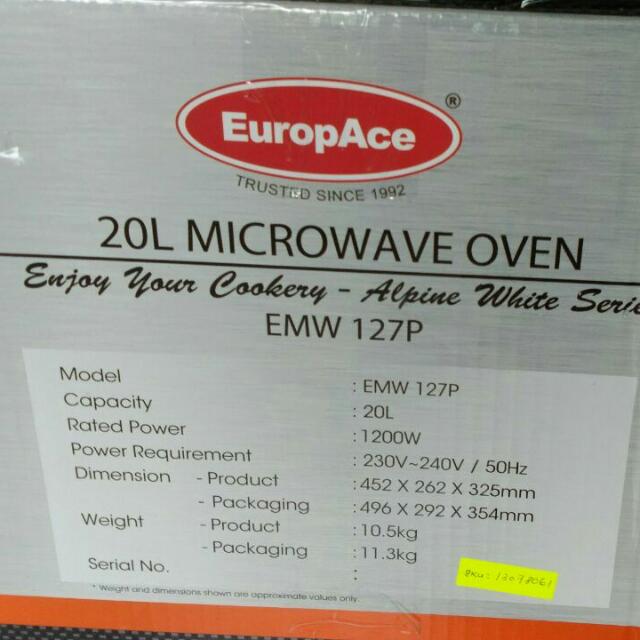 Europace Microwave Oven, TV & Home Appliances, Kitchen Appliances ...