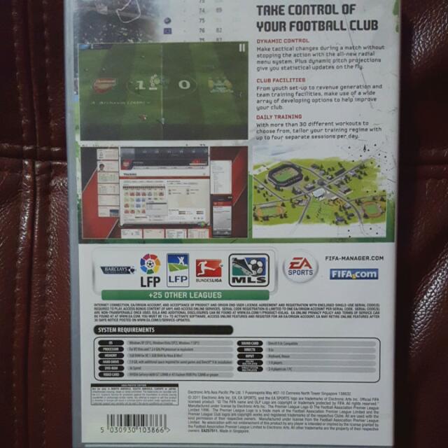 FIFA Manager 12 (PC), Video Gaming, Video Games, Xbox on Carousell