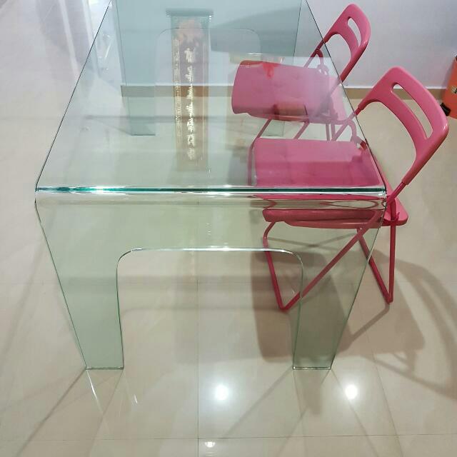 Full Glass table, Furniture & Home Living, Furniture, Tables & Sets on ...