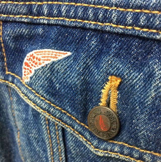 RED WING JEANS JACKET, Men's Fashion, Bottoms, Jeans on Carousell