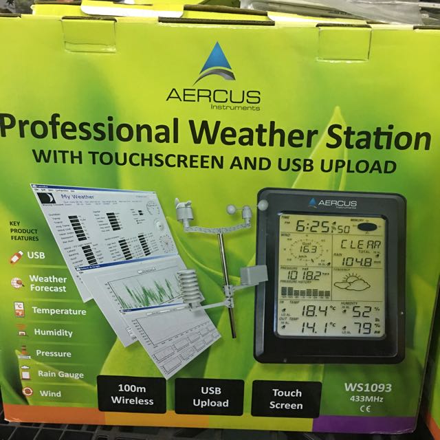 Professional Weather Station With Touchscreen And USB Upload, Computers ...