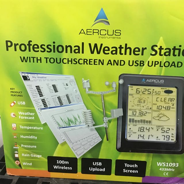 Professional Weather Station With Touchscreen And USB Upload, Computers ...