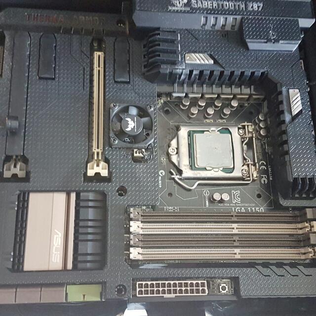 Sabertooth Z87 With I7 4770, Computers & Tech, Parts & Accessories ...