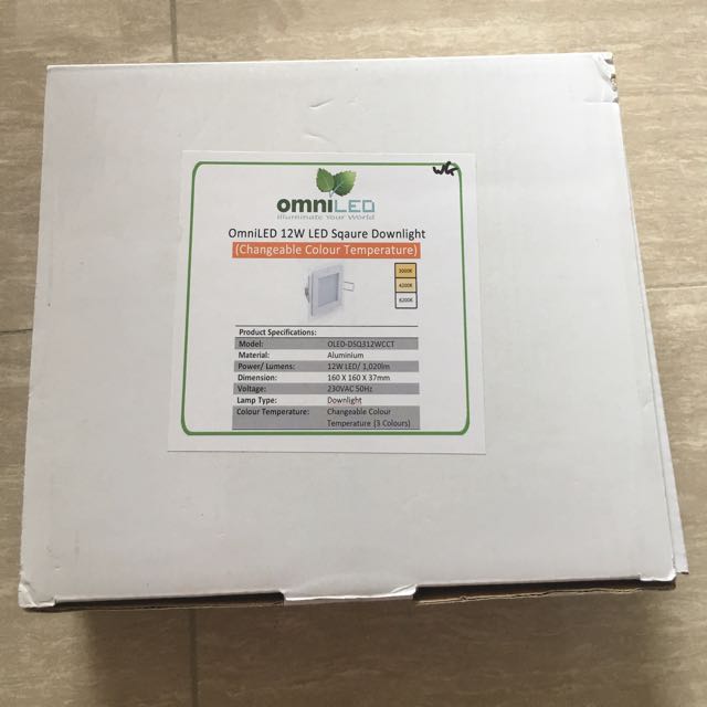 12w LED square Down light (Omni LED) 3 Tone Changeable Color, Pack Of 4 ...