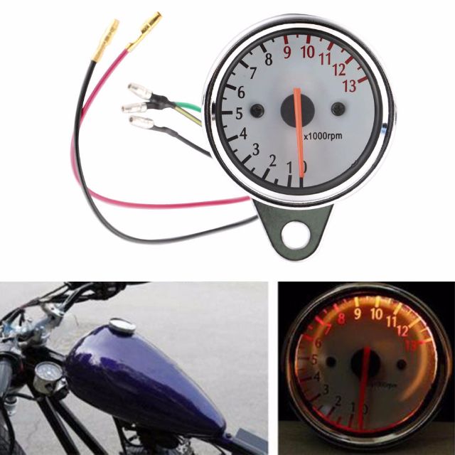 Analog Tachometer Gauge, Motorcycles, Motorcycle Accessories on Carousell