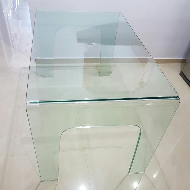 Full Glass table, Furniture & Home Living, Furniture, Tables & Sets on ...