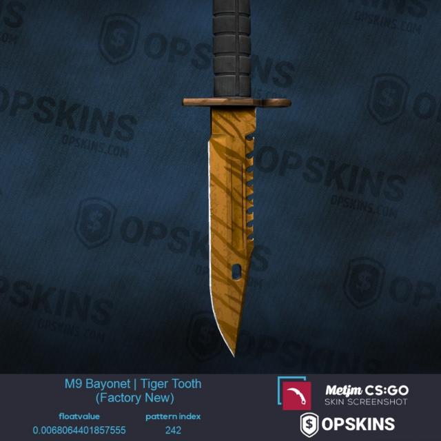 M9 Bayonet Tiger Tooth FN 0.006X, Video Gaming, Gaming Accessories ...