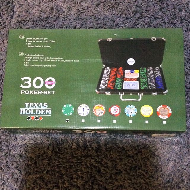 New Poker-Set 300 Chips, Hobbies & Toys, Toys & Games on Carousell