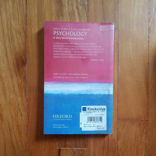 Psychology - A Very Short Introduction, Hobbies & Toys, Books ...