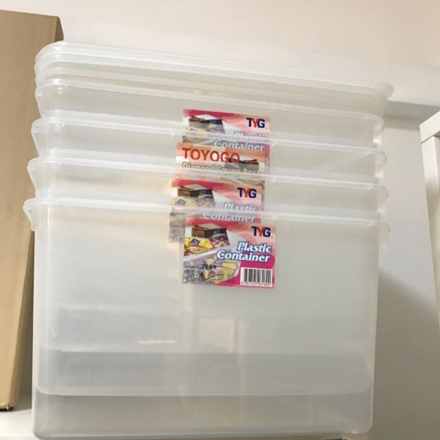 Toyogo Plastic Container (3189) 6pcs @$80, Furniture & Home Living ...