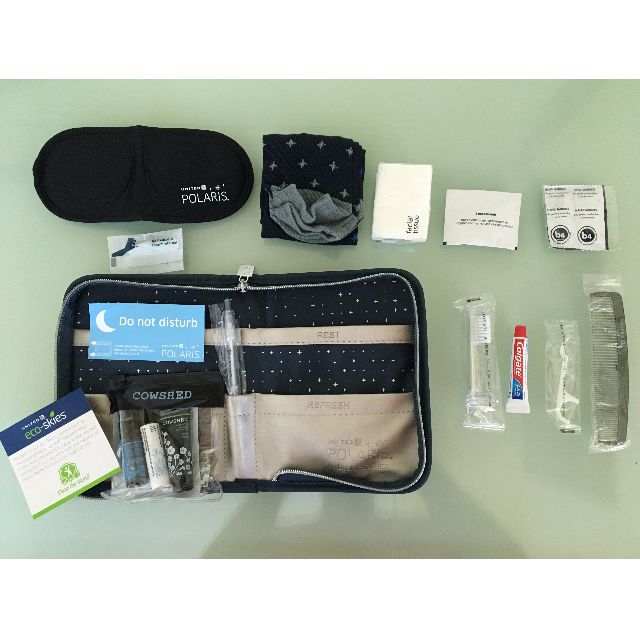 United Airlines 2017 Polaris Business First Travel Amenity Kit Bag ...