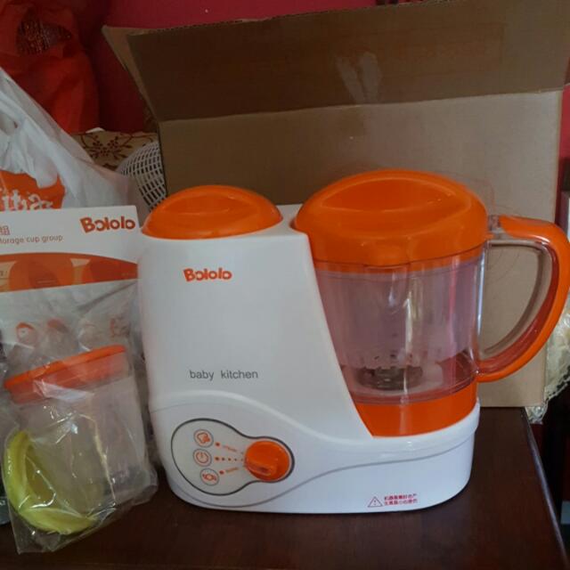 Bololo baby 2in1 blender + steamer(make your own puree), Babies & Kids ...