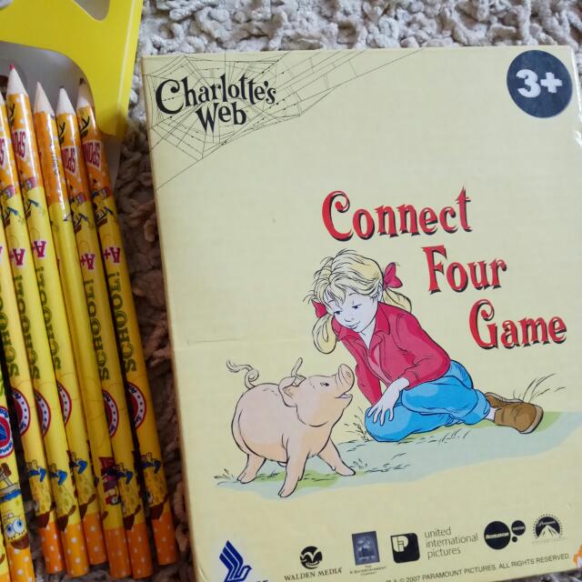Charlottes Web Game And Box Of Colour Pencils, All For $3, Hobbies ...