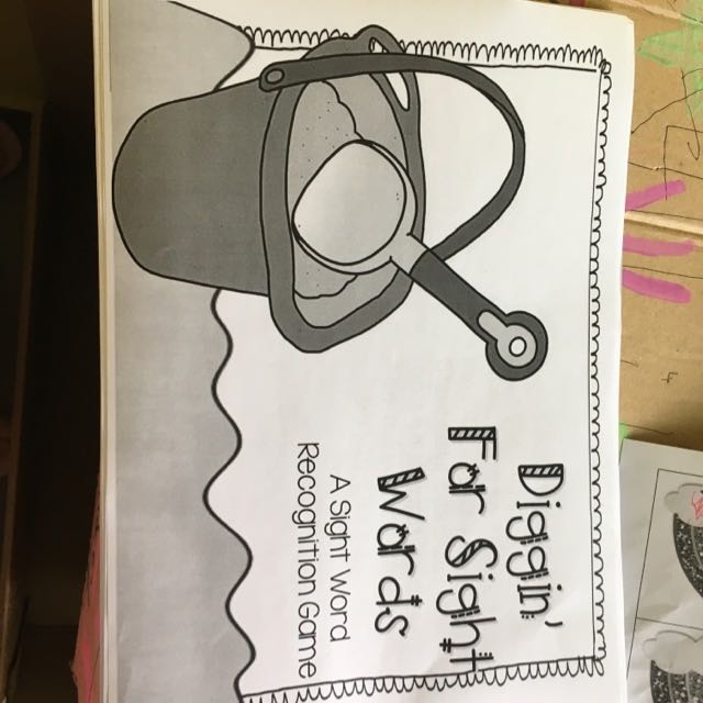 Digging For Sight Words Printable -66pages, Hobbies & Toys, Books ...