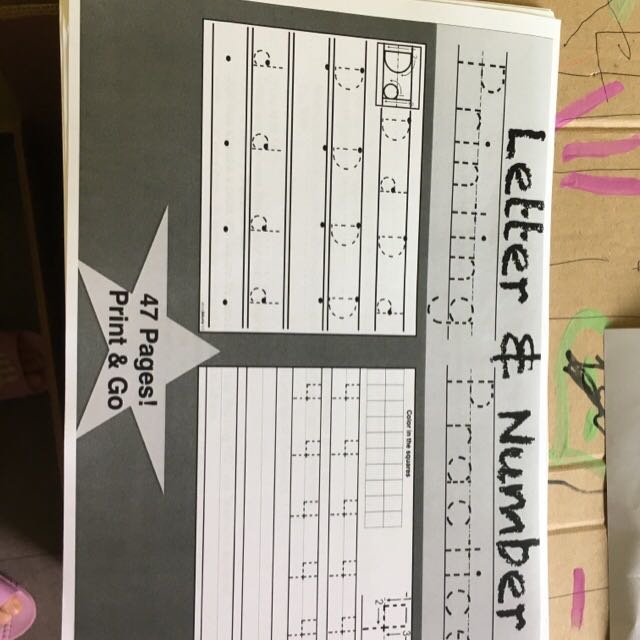 Letters And Numbers Printables, Hobbies & Toys, Stationery & Craft, Art ...