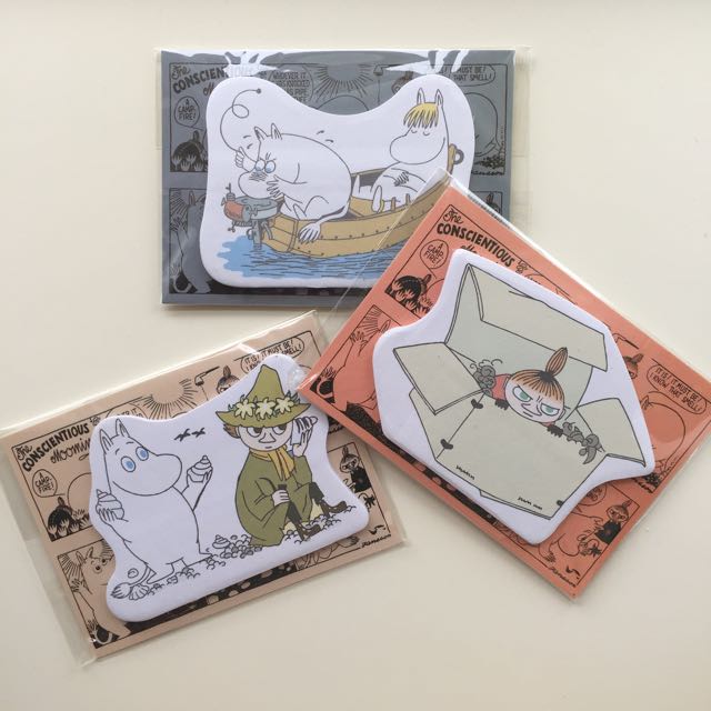 姆明memo紙。Moomin, 興趣及遊戲, 手作＆自家設計, 文具 - Carousell