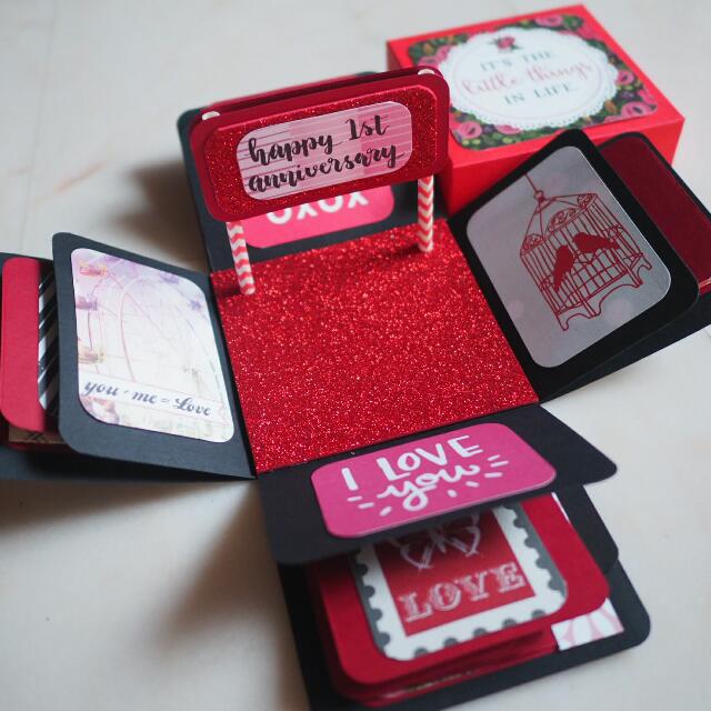 Anniversary Explosion Box, Hobbies & Toys, Stationery & Craft ...