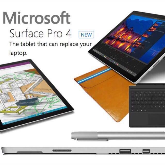 Microsoft Surface Pro 4 I7 256 8GB With Type Cover, Computers & Tech ...