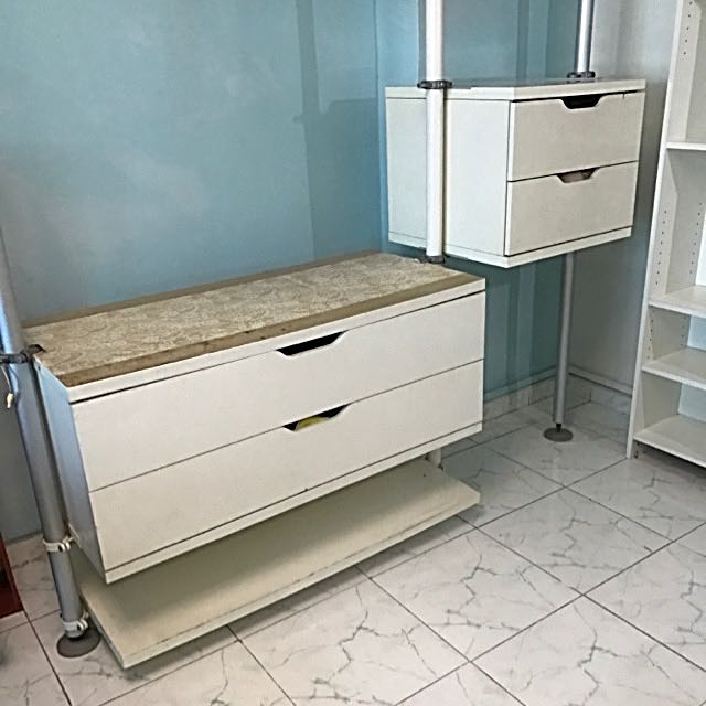 Preloved IKEA Open concept Wardrobe Or Shelving, Furniture & Home ...