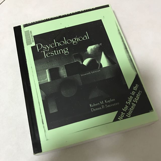 Psychological Testing Seventh Edition By Robert M. Kaplan & Dennis P ...