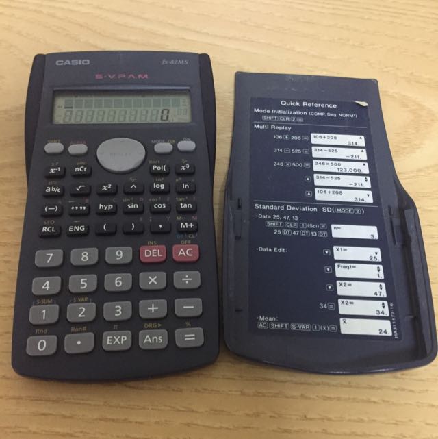 Scientific Calculator Model Casio fx-82MS, Computers & Tech, Office ...