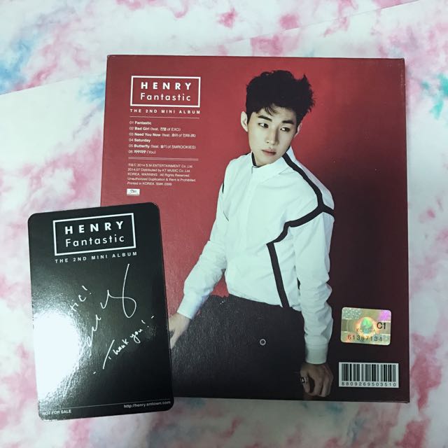 SJM Henry Fantastic album; photocard; poster, Hobbies & Toys, Memorabilia & Collectibles, K-Wave ...