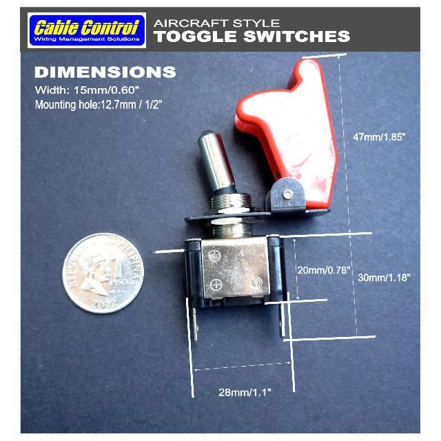 Cable Control : Aircraft Style Toggle Switches , Toggle Switch, Car ...