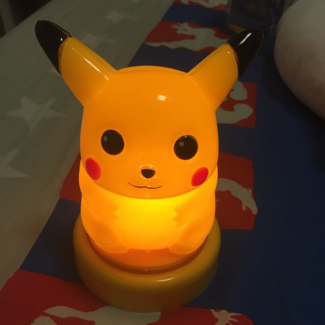 Pikachu Push Lamp, Furniture & Home Living, Lighting & Fans, Lighting ...