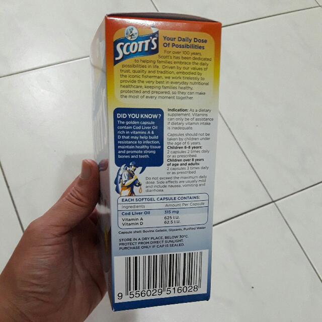 Scott's OMEGA 3 ( DHA+EPA)(VITAMIN A & D, Babies & Kids, Nursing ...