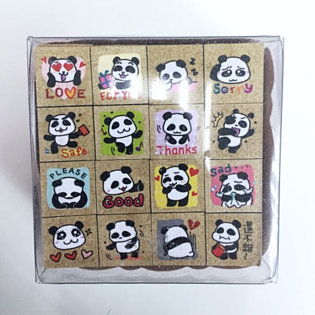 Panda Rubber Stamp Set, Hobbies & Toys, Stationery & Craft, Craft ...