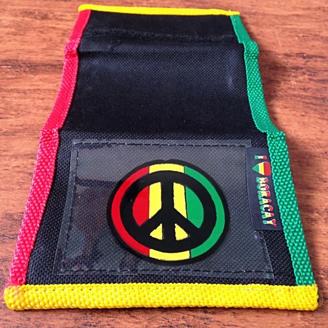 Peace Sign Rasta Wallet, Men's Fashion, Watches & Accessories, Wallets ...