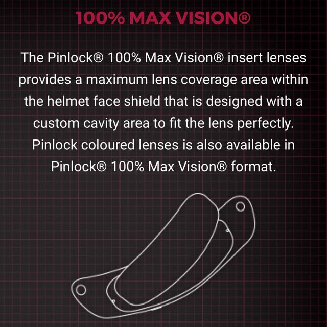 Pinlock ProtecTINT Maxvision for Arai VAS V Visors / Shields, Car ...