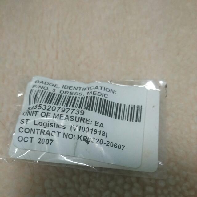 SAF No 3 Dress Medic Badge, Men's Fashion, Tops & Sets, Formal Shirts ...