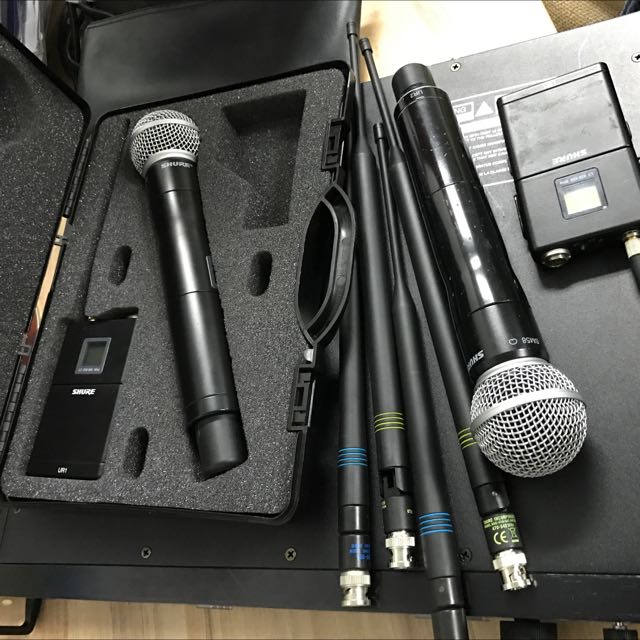 Shure UR4D 1 Set, Hobbies & Toys, Music & Media, Music Accessories on ...