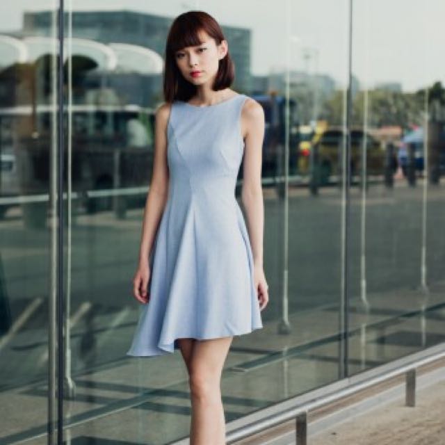 Thread Theory- KATE IN TWEED DRESS (POWDER BLUE), Women's Fashion ...