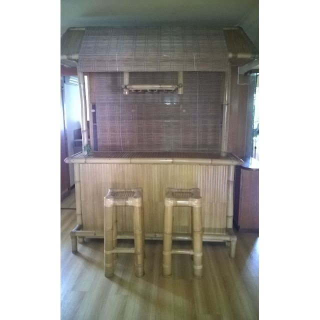 Bar Counter and Bar Stools - A Set Made in Bali, Furniture & Home ...