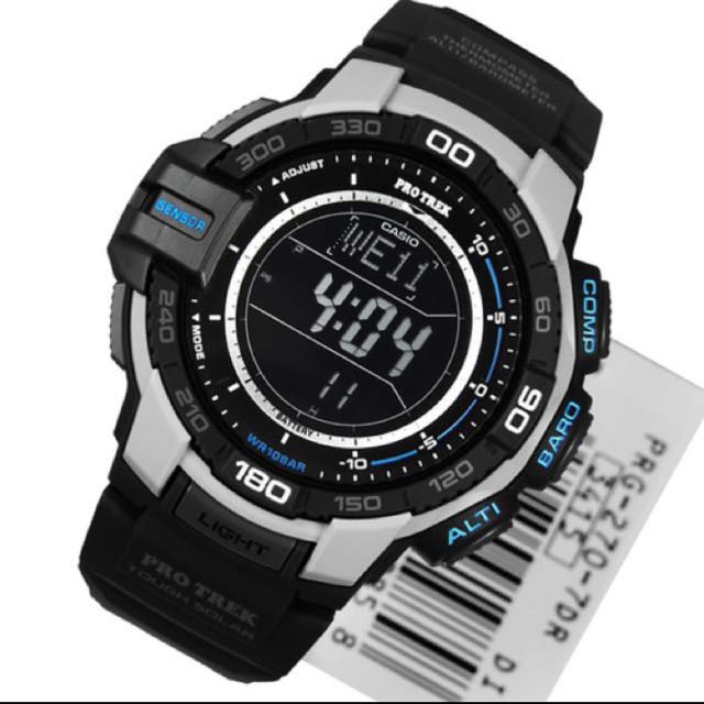 Casio Protrek PRG 270 Triple Sensor, Mobile Phones & Gadgets, Wearables & Smart Watches on Carousell