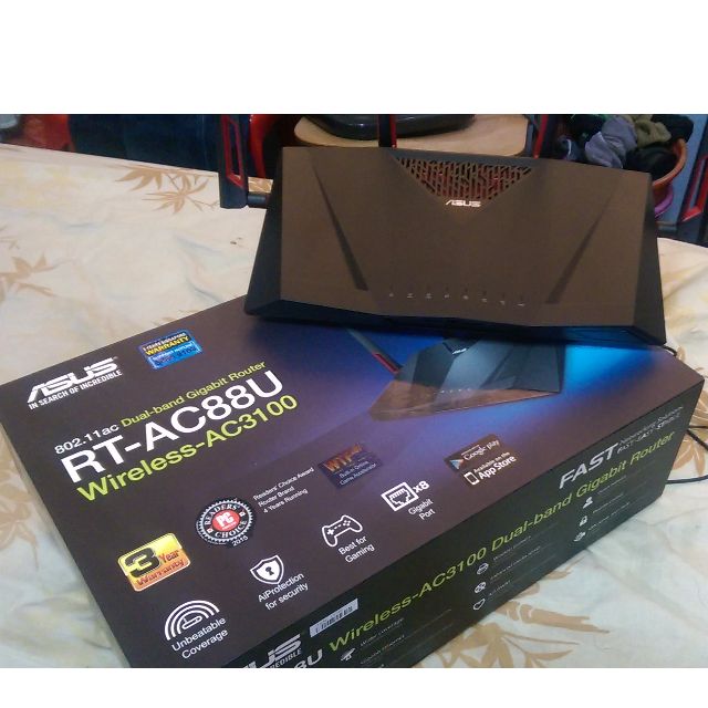 Complete Brand New Asus DualBand AC 3100 Dual-band RT-AC88U Router ...