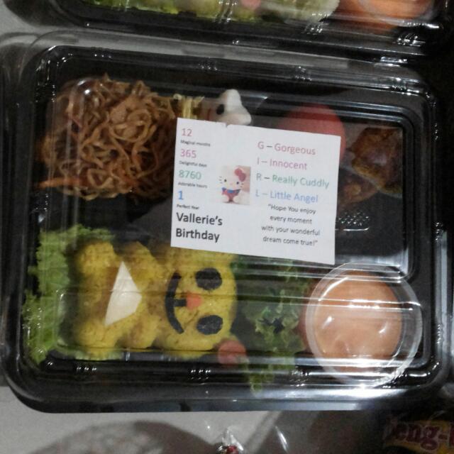 Nasi BENTO ultah Anak, Makanan & Minuman di Carousell