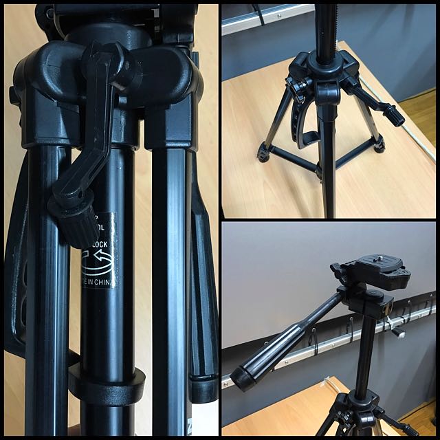 Original Nikon basic video tripod (with carrying case) with video head ...