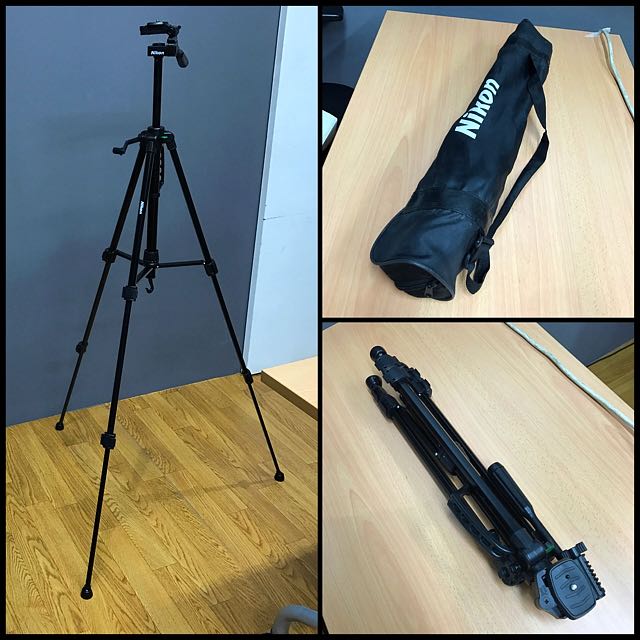 Original Nikon basic video tripod (with carrying case) with video head ...