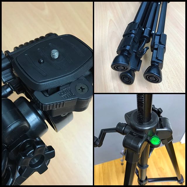 Original Nikon basic video tripod (with carrying case) with video head ...