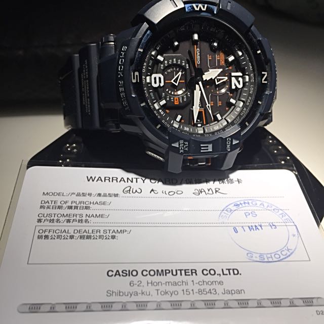GWA1100-2A Casio G-Shock, Mobile Phones & Gadgets, Wearables & Smart ...