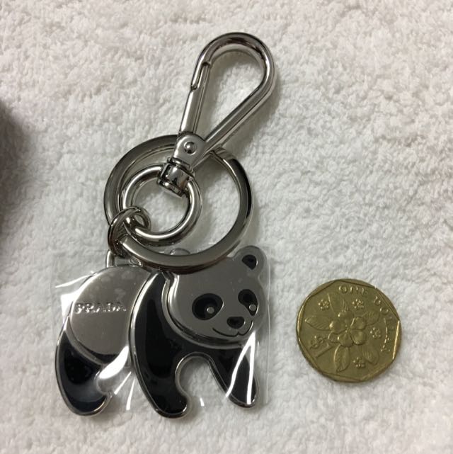 Prada Panda Keyring / Bag charm, Luxury, Bags & Wallets on Carousell